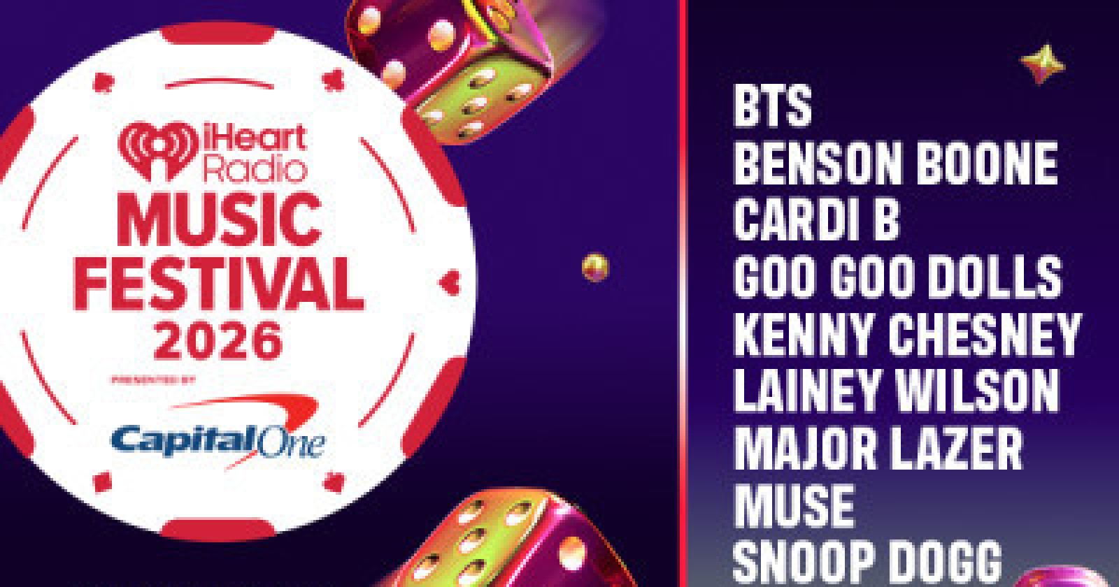 iHeartRadio Music Festival 2026 Lineup at T-Mobile Arena | Vegas 411